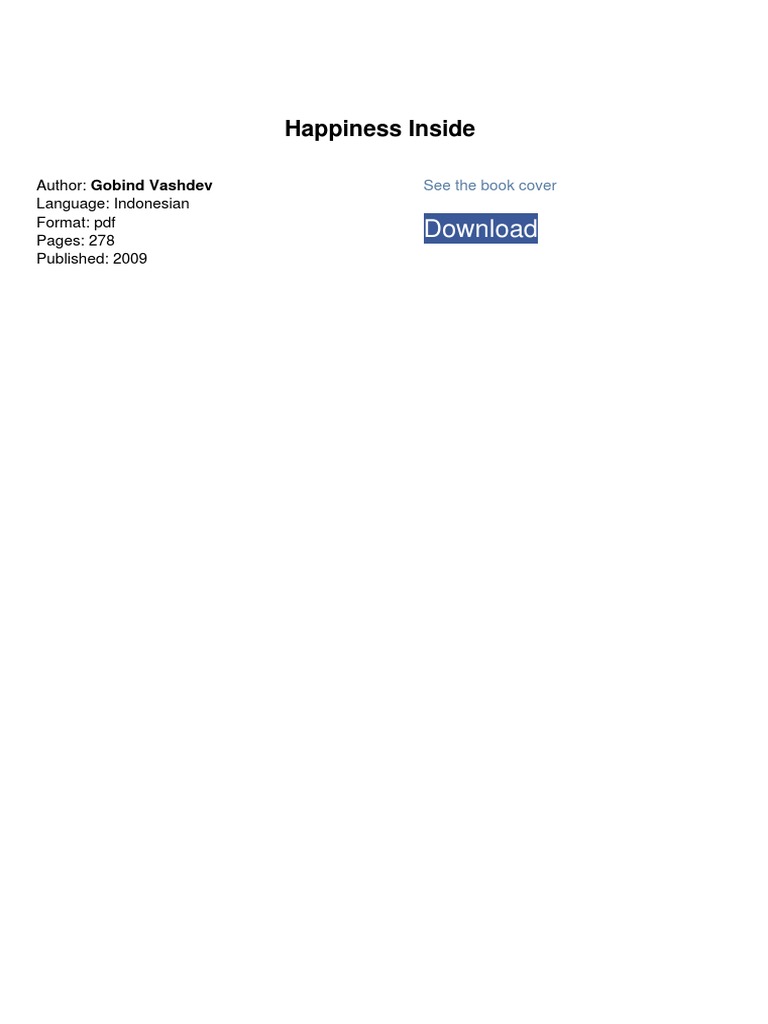 Happiness Inside by Gobind Vashdev | PDF | Home & Garden