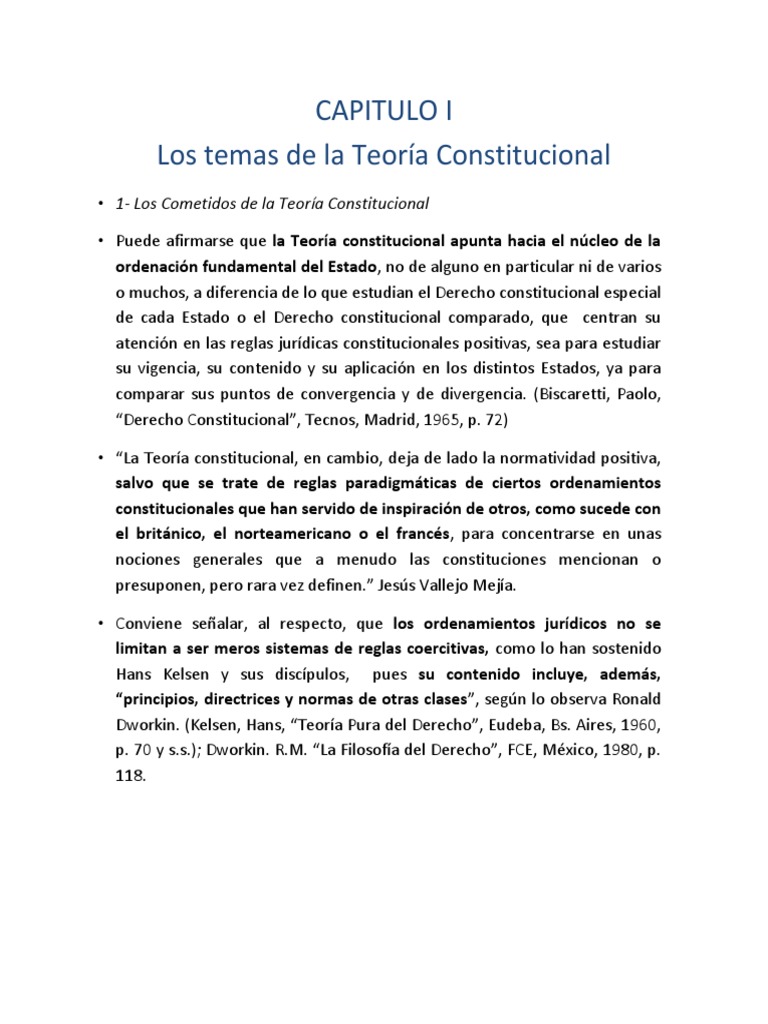 Capitulo 1 Teoria Constitucional | PDF | Ley constitucional | Estado (política)