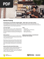 Barista Training Program Guide | PDF | Starbucks | Coffee