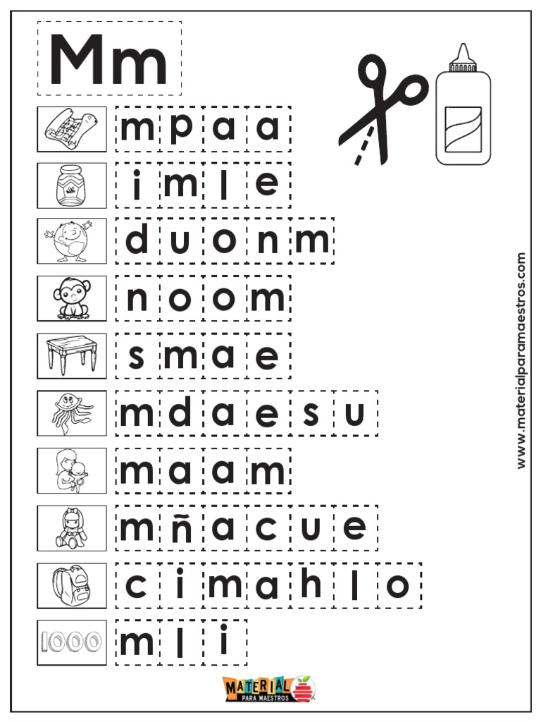 Recorta y Forma La Palabra | PDF