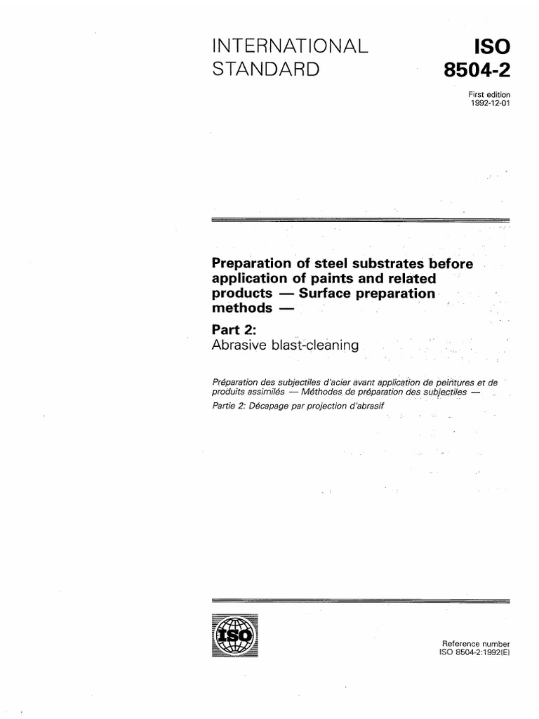 ISO 8504-2 (Abrasive Blasting) PDF | PDF