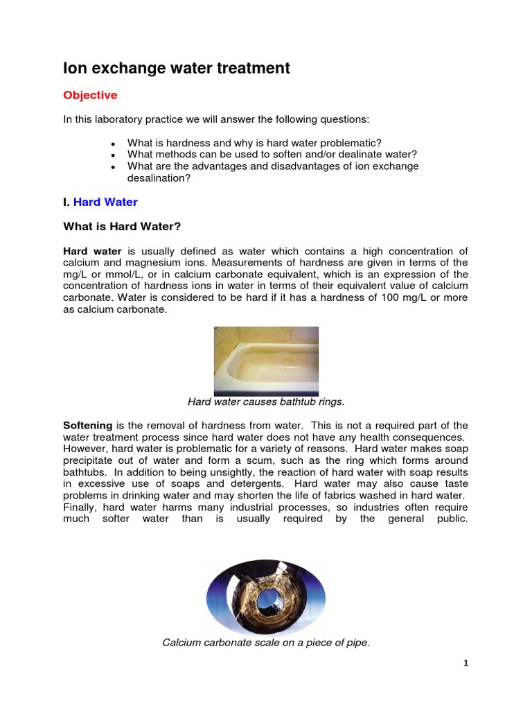 Ion Exchange PDF | PDF | Ion Exchange | Magnesium