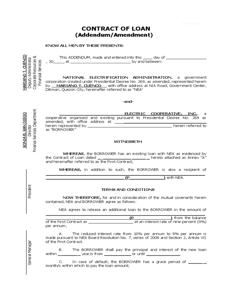 Addendum PDF | PDF | Loans | Banking