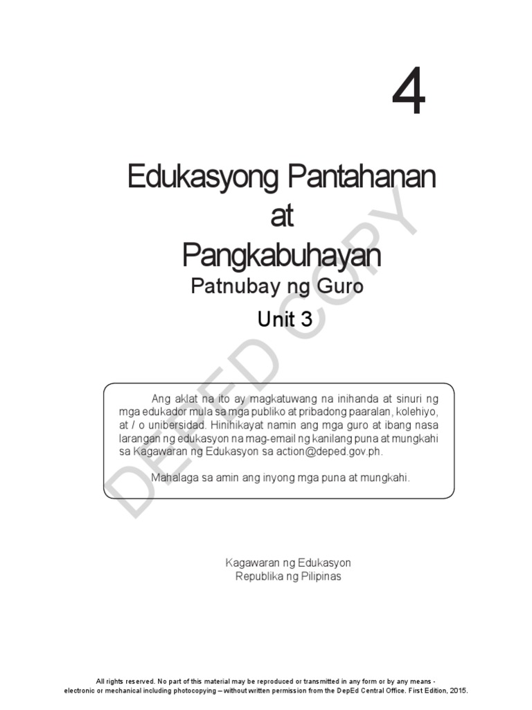 Grade 4 TG EPP Quarter 3 PDF | PDF