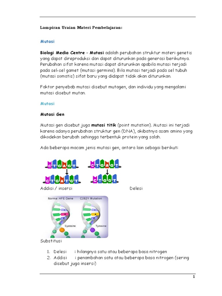 Materi Azar Mutasi | PDF