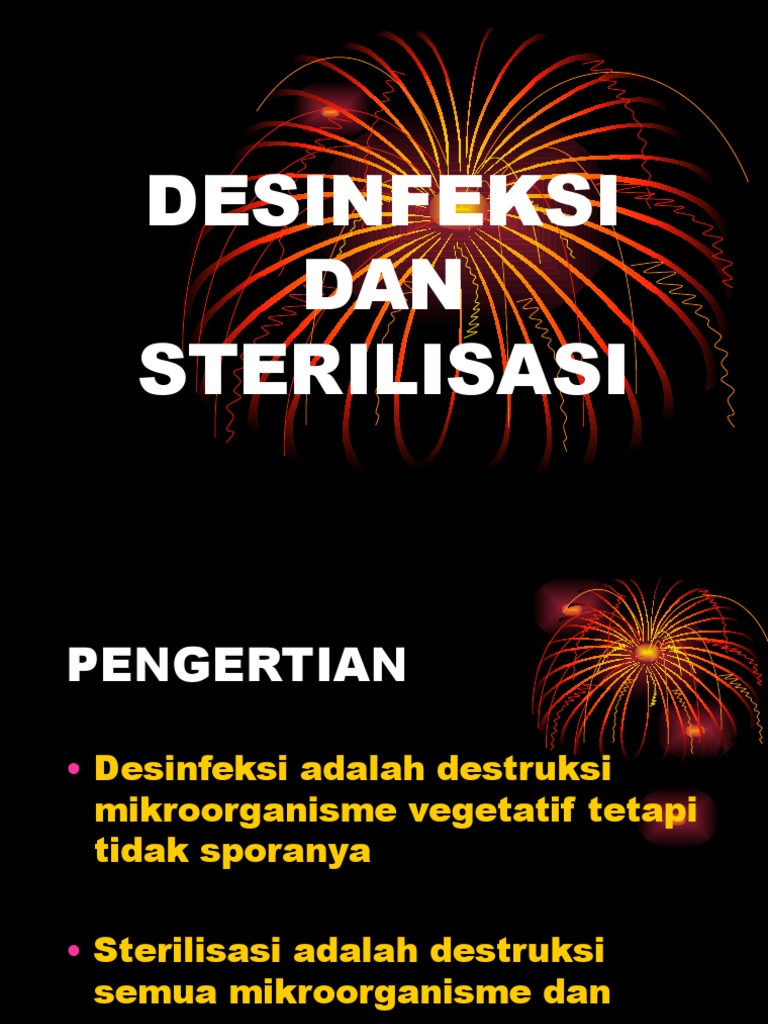 Sterilisasi Dan Desinfeksi | PDF | Kesehatan Holistik