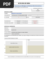 Formato de Reporte de Obra para Word | PDF | Finanzas y dinero