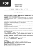Organizational Chart: Barangay Anti-Drug Abuse Council (BADAC) Barangay ...