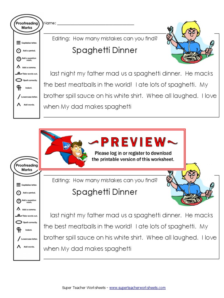 Editing Spaghetti | PDF