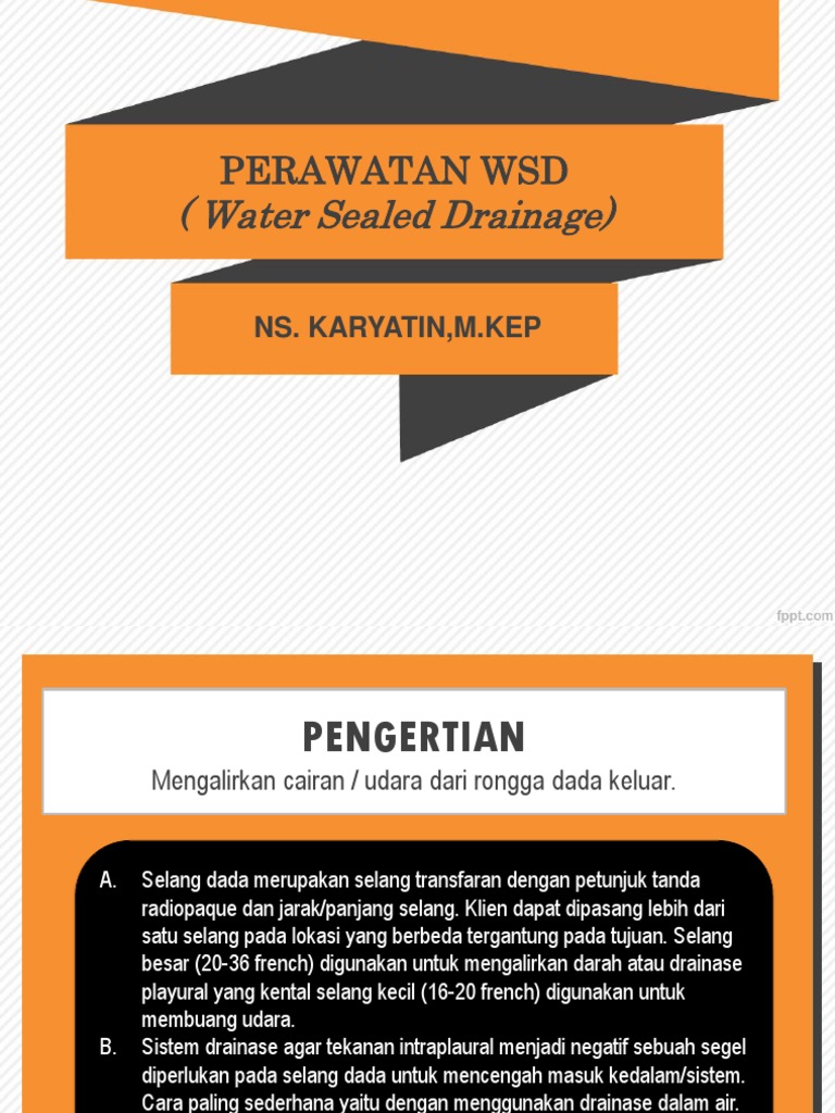 Perawatan WSD | PDF