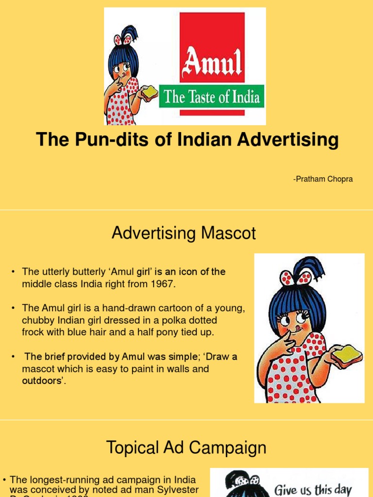 Amul Ad Campaign | PDF | Advertising | Brand
