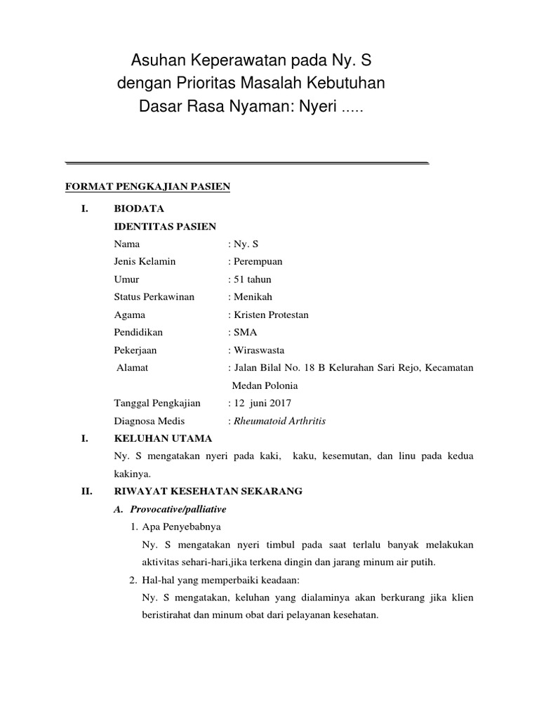 Contoh Askep Nic Noc | PDF