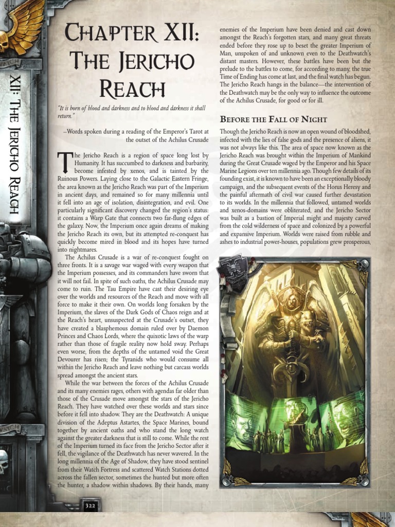 Deathwatch Jericho Reach Preview | PDF | Unrest