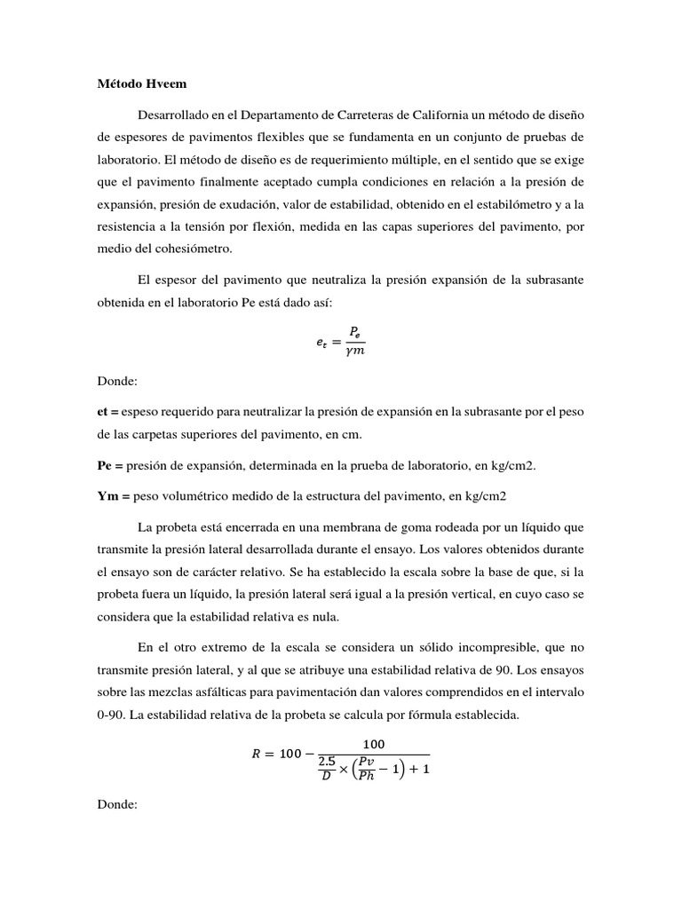 Método Hveem: Un enfoque integral para el diseño de mezclas asfálticas ...
