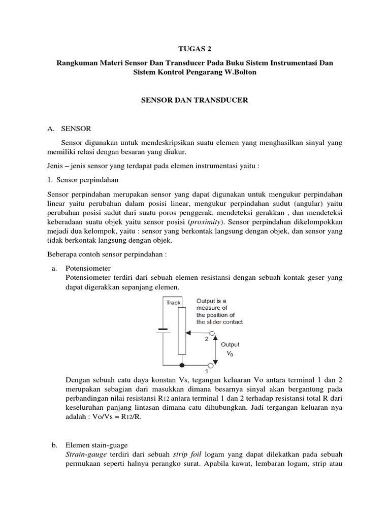 Sensor Dan Transducer | PDF