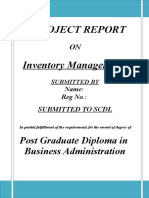 A Study On Inventory Management - MBA | PDF | Inventory | Washing Machine