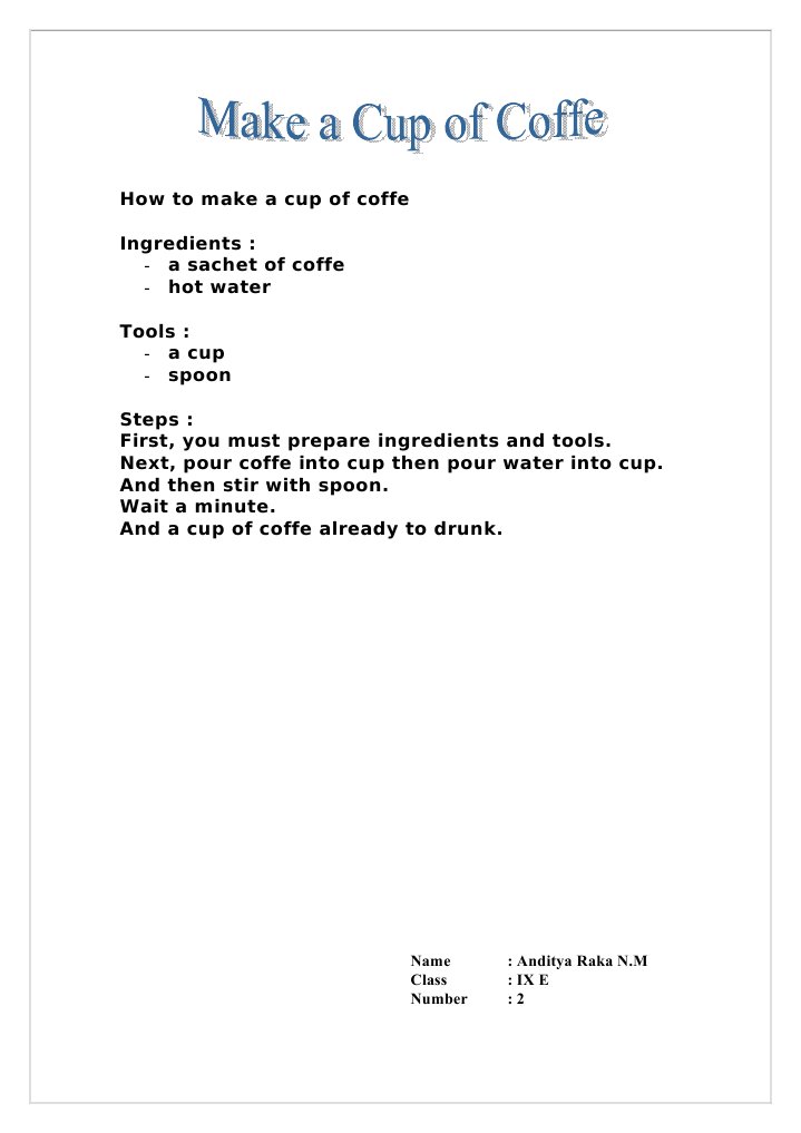 Simple Coffee Brewing Guide | PDF