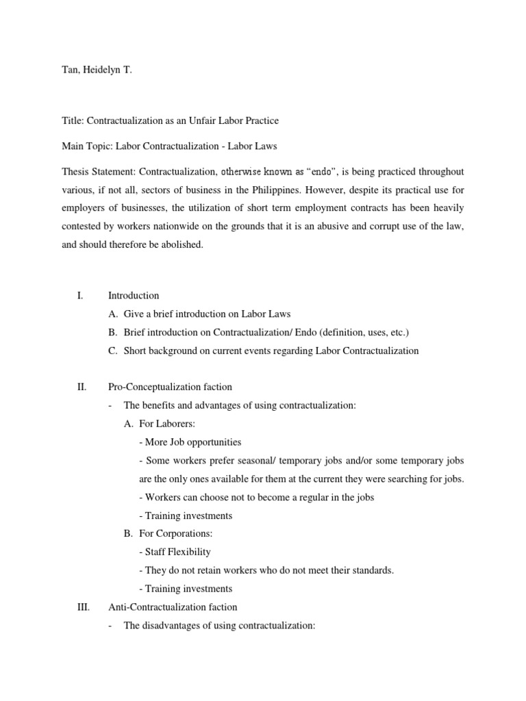 Contractualization Conceptual Framework | PDF