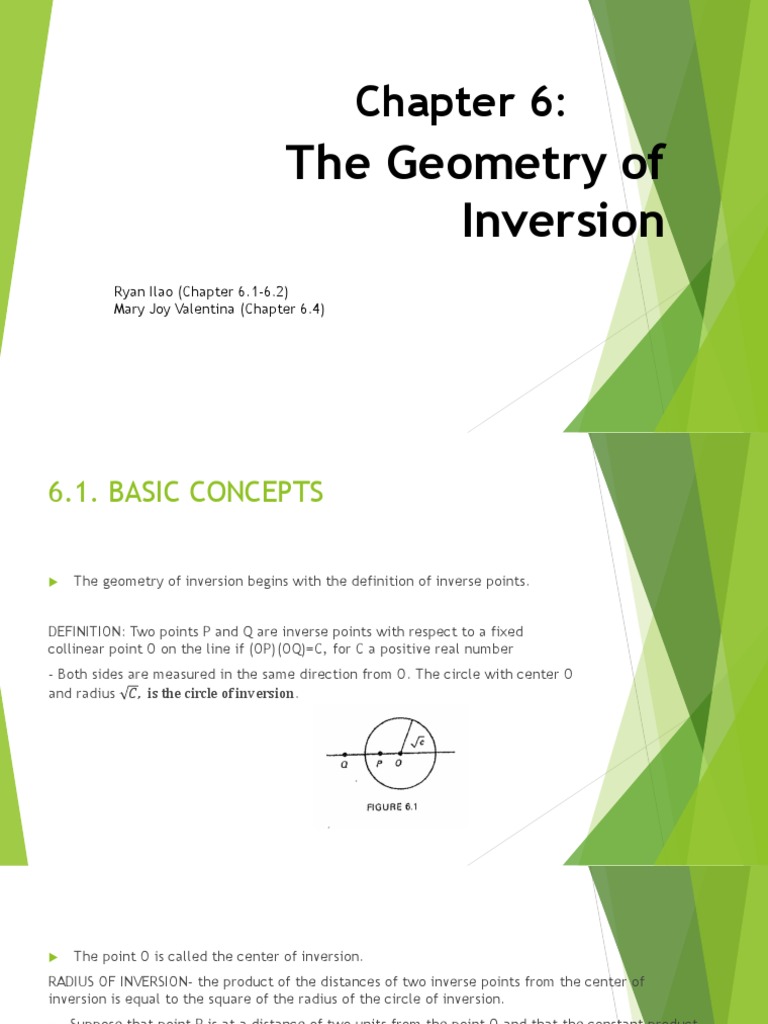 Chapter 6 (The Geometry of Inversion) | PDF | Circle | Line (Geometry)
