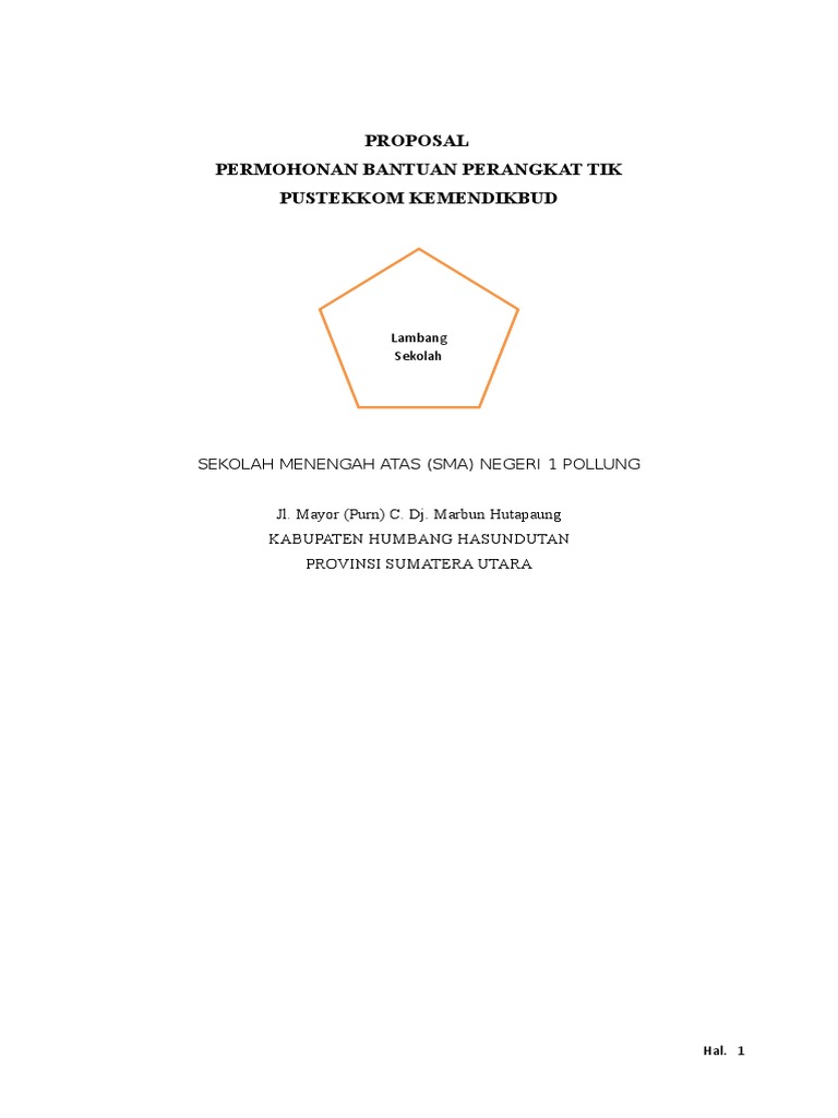 Proposal Bantuan PERANGKAT TIK | PDF