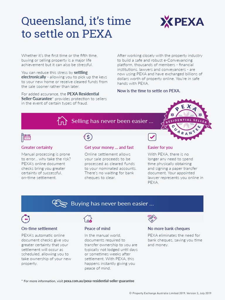 Brochure - Pexa | PDF | Conveyancing | Cheque