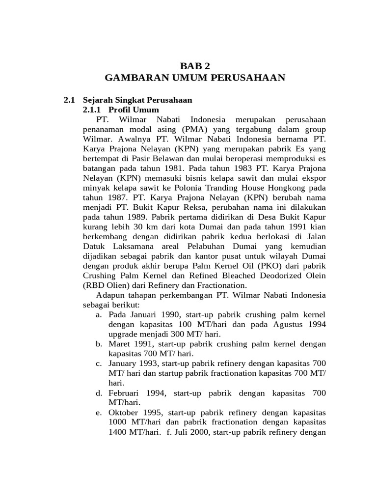 BAB 2.gambaran Umum Perusahaan (PDF - Io) | PDF