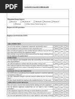 LOTO Checklist | PDF | Workplace | Working Conditions