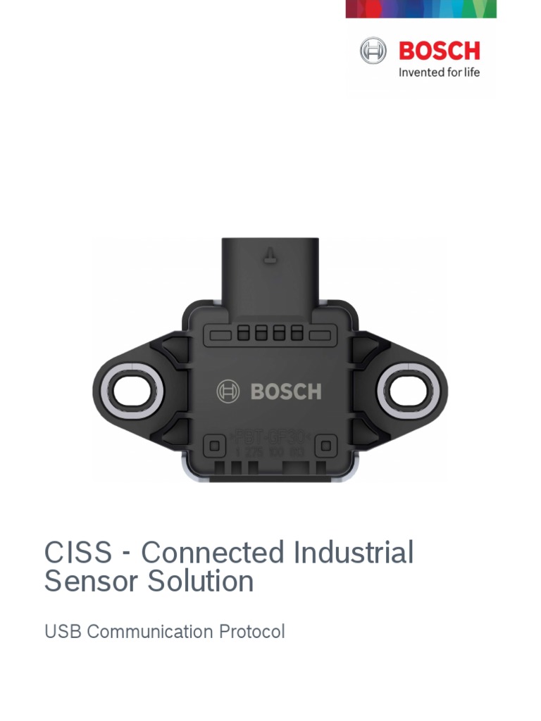 Bosch Ciss - Usb - Communication - Protocol | PDF | Gyroscope | Usb