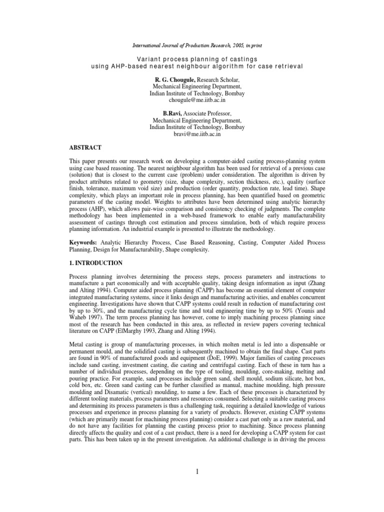 International Journal of Production Research, 2005, in Print | PDF ...