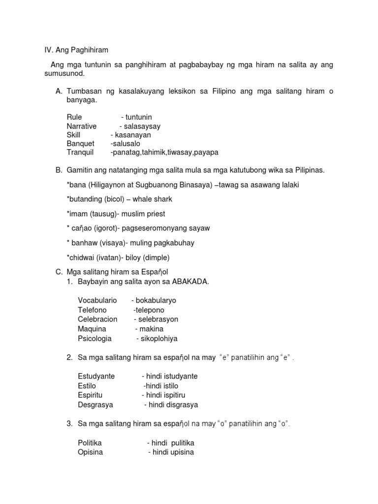 Filipino | PDF