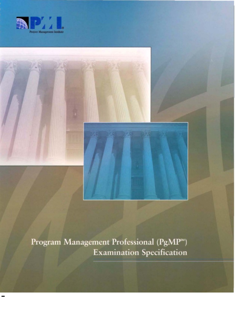 PGMP Exam Spec | PDF | Project Management Professional | Test (Assessment)