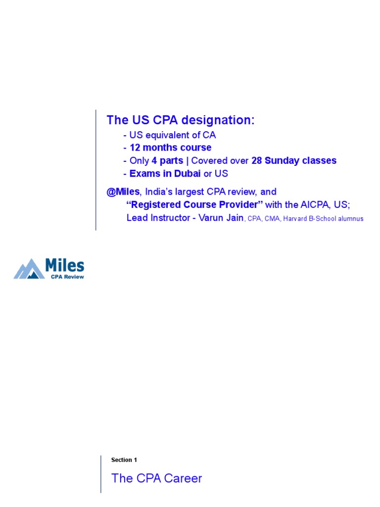 Miles - CPA Roadmap - 2019 - 12 - v5 | PDF | Certified Public ...