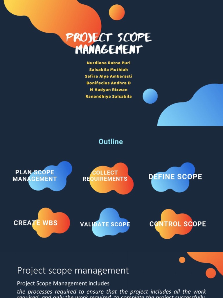 Project Scope Management | PDF