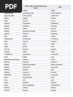 Freds Glossary of Rare Tagalog Words | PDF | Nature