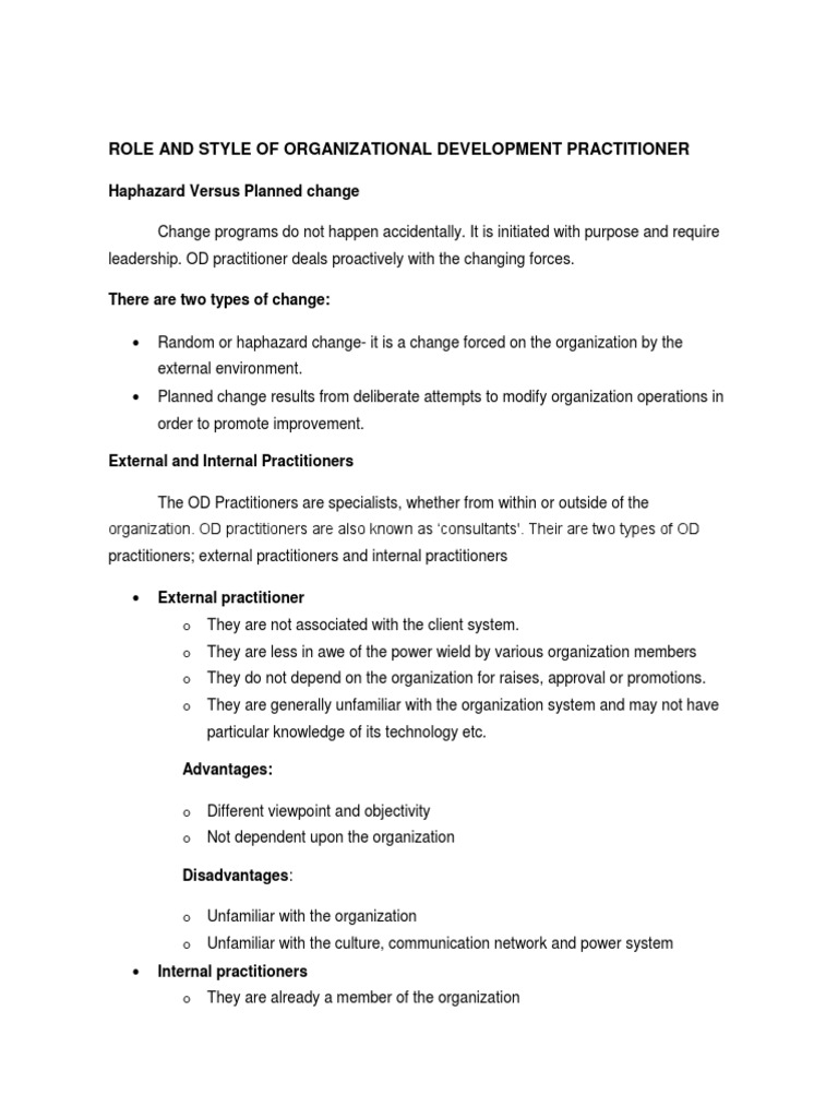 Od Practitioner | PDF | Organization Development | Perception