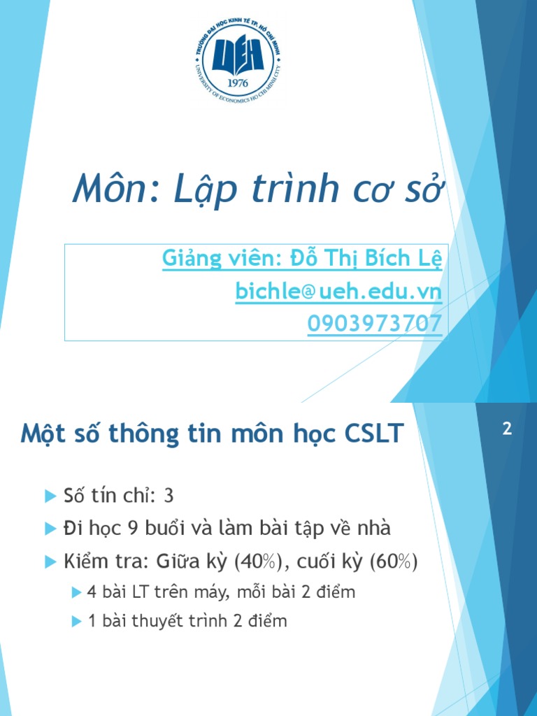 CSLT - Bai 1 - 2018 | PDF