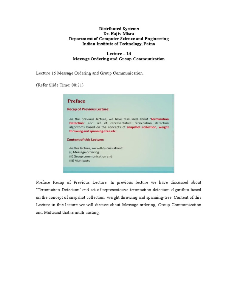 Distributed Systems | PDF | Message Passing | Distributed Computing