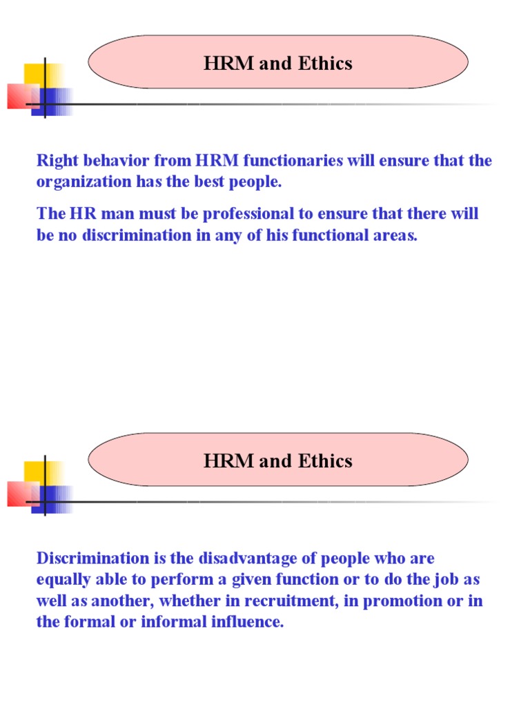 HR Ethics | PDF | Human Resource Management | Whistleblower