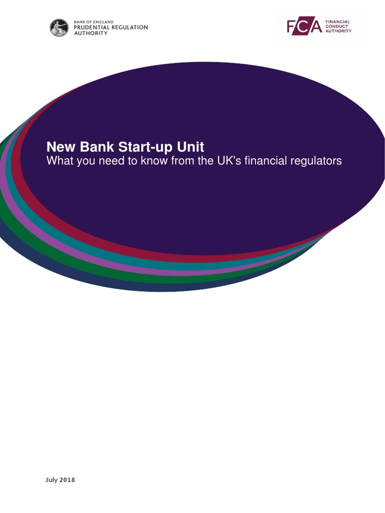 New Bank Start Up Unit Guide PDF | PDF | Risk Management | Banks