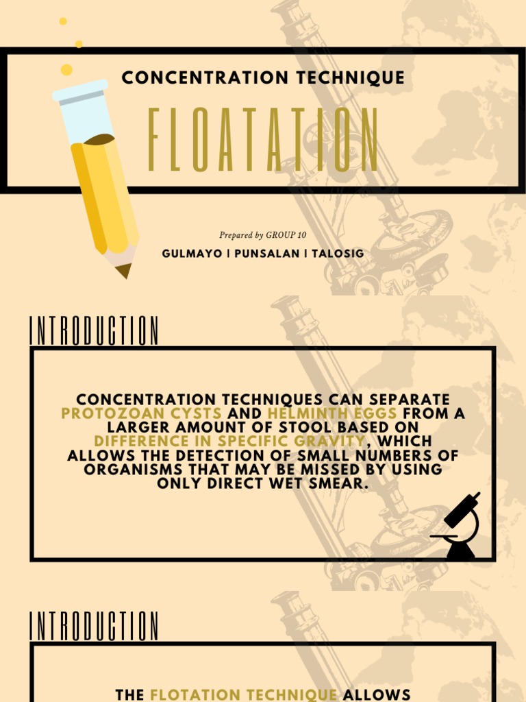 Flotation Technique | PDF | Human Feces | Parasitism