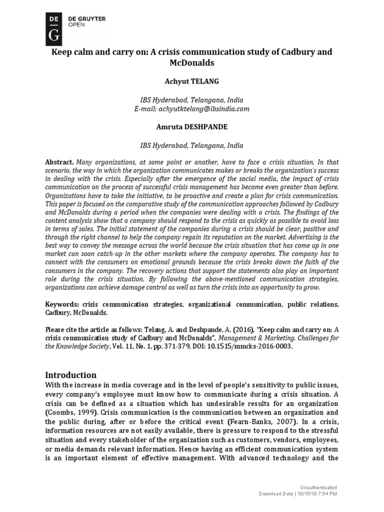 (Management Amp Marketing. Challenges For The Knowledge Society) Keep ...