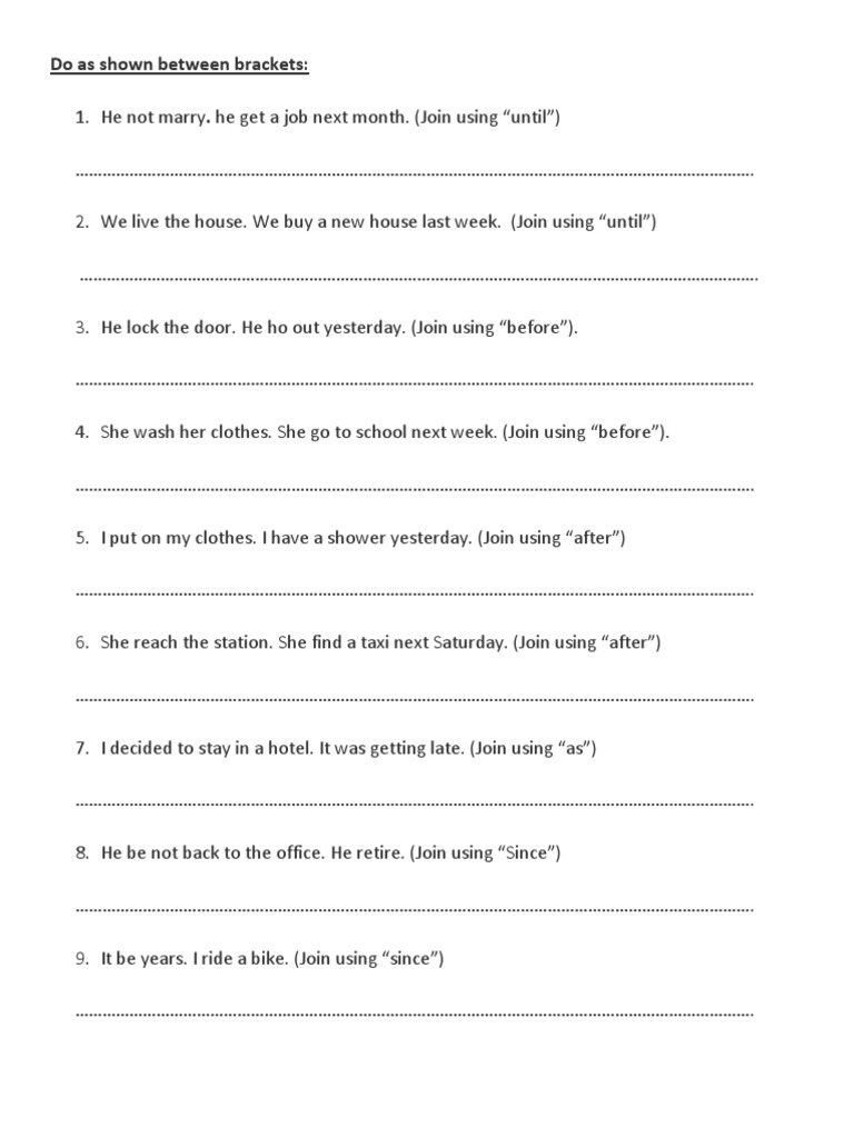 Do As Shown Between Brackets | PDF