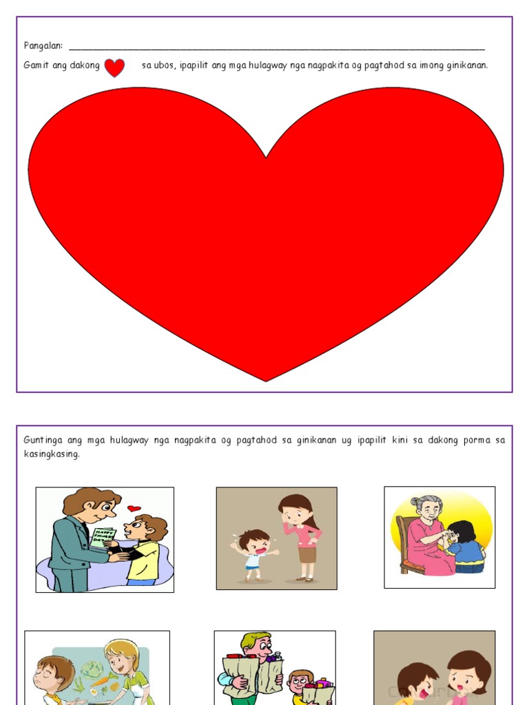 Esp Q2 Week 1 Nakapagpapakita NG Pagmamahal at Paggalang Sa Magulang | PDF