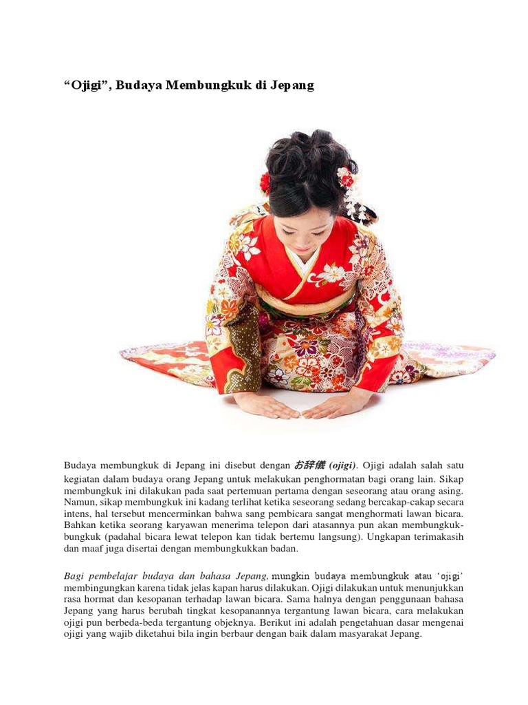 Pengertian Ojigi | PDF