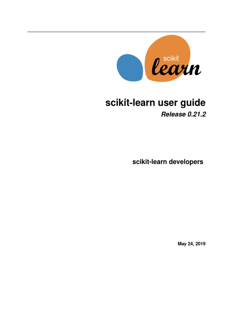 Scikit Learn Docs | PDF | Thread (Computing) | Linux Distribution