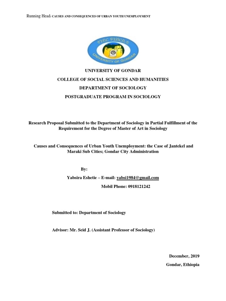 Amen Yabsira e PDF | PDF | Unemployment | Social Science