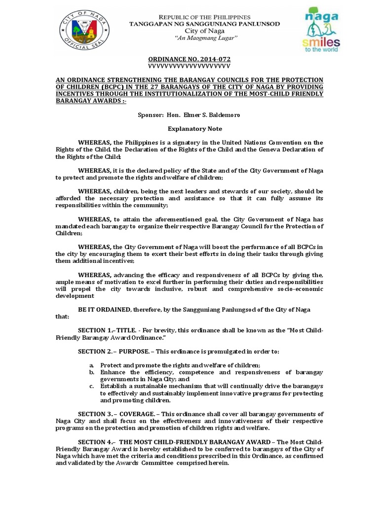 Bcpc Ordinance | Pregnancy