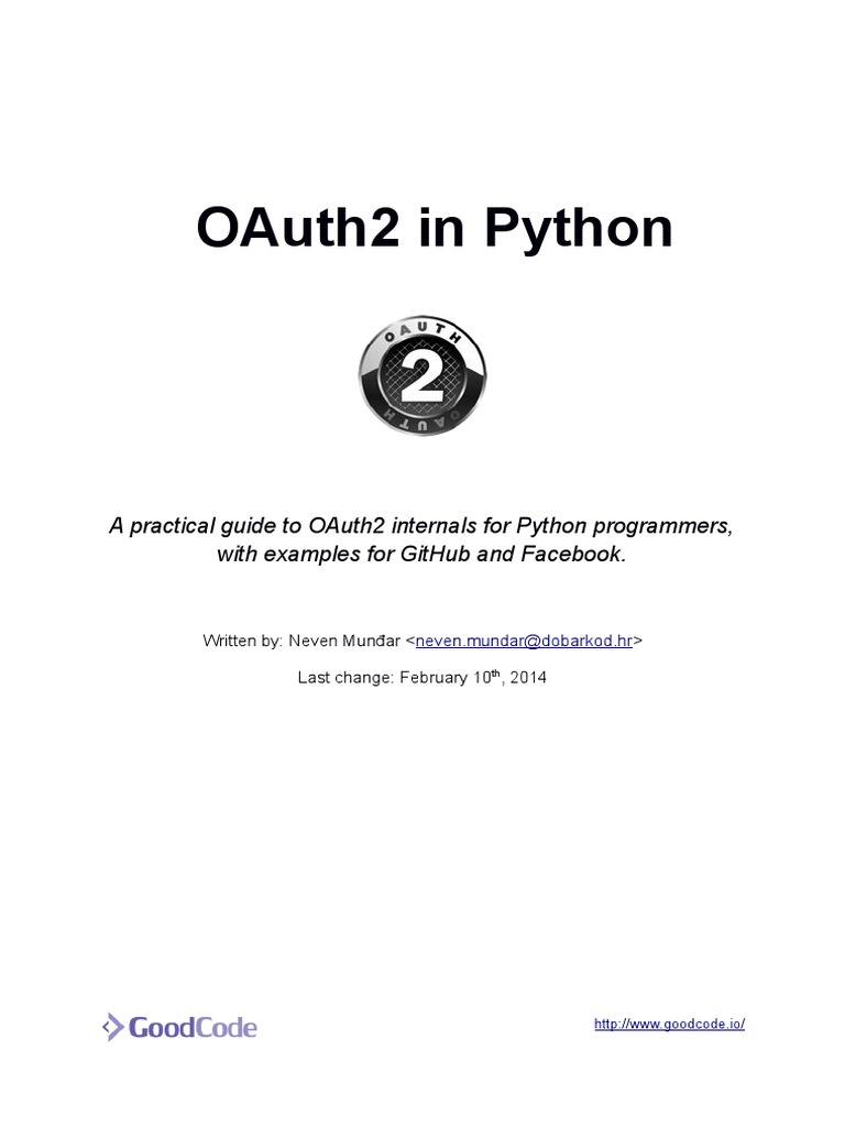 OAuth2 in Python PDF | PDF | Hypertext Transfer Protocol | Application ...
