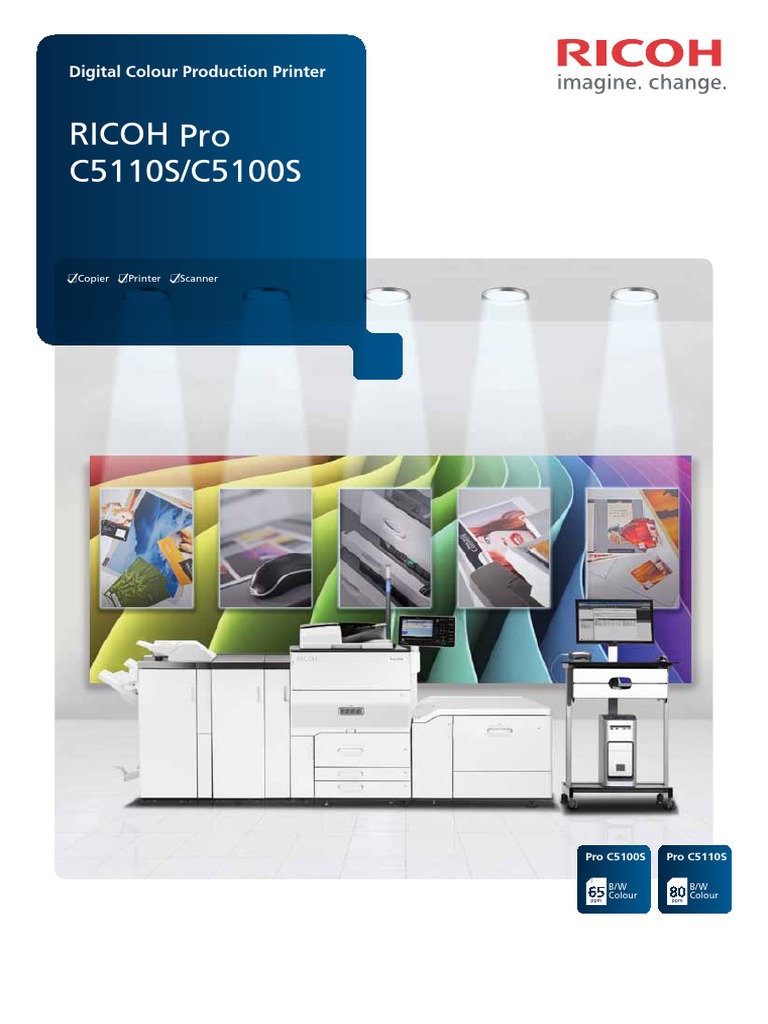 Ricoh Pro 5100s Brochure | PDF | Printer (Computing) | Paper