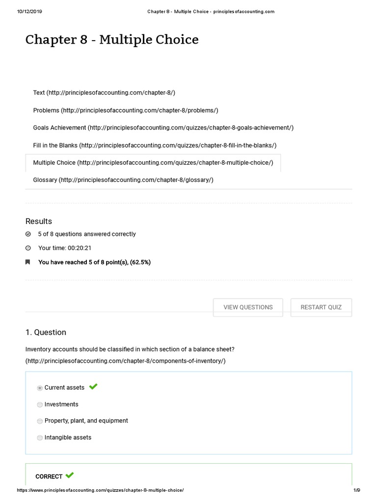Chapter 8 Inventory Pdf Inventory Valuation Inventory